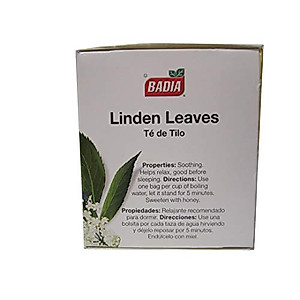 Badia Tea Bag, Linden Leaves, 25 ct Pack of 2