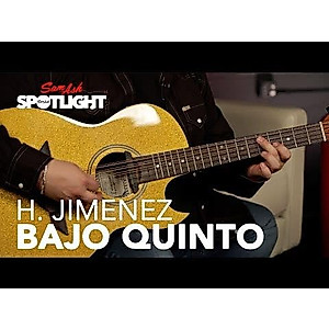 H. Jimenez, 7-String Acoustic-Electric Guitar, Ambidextrous, Red (LBQ1EBF)