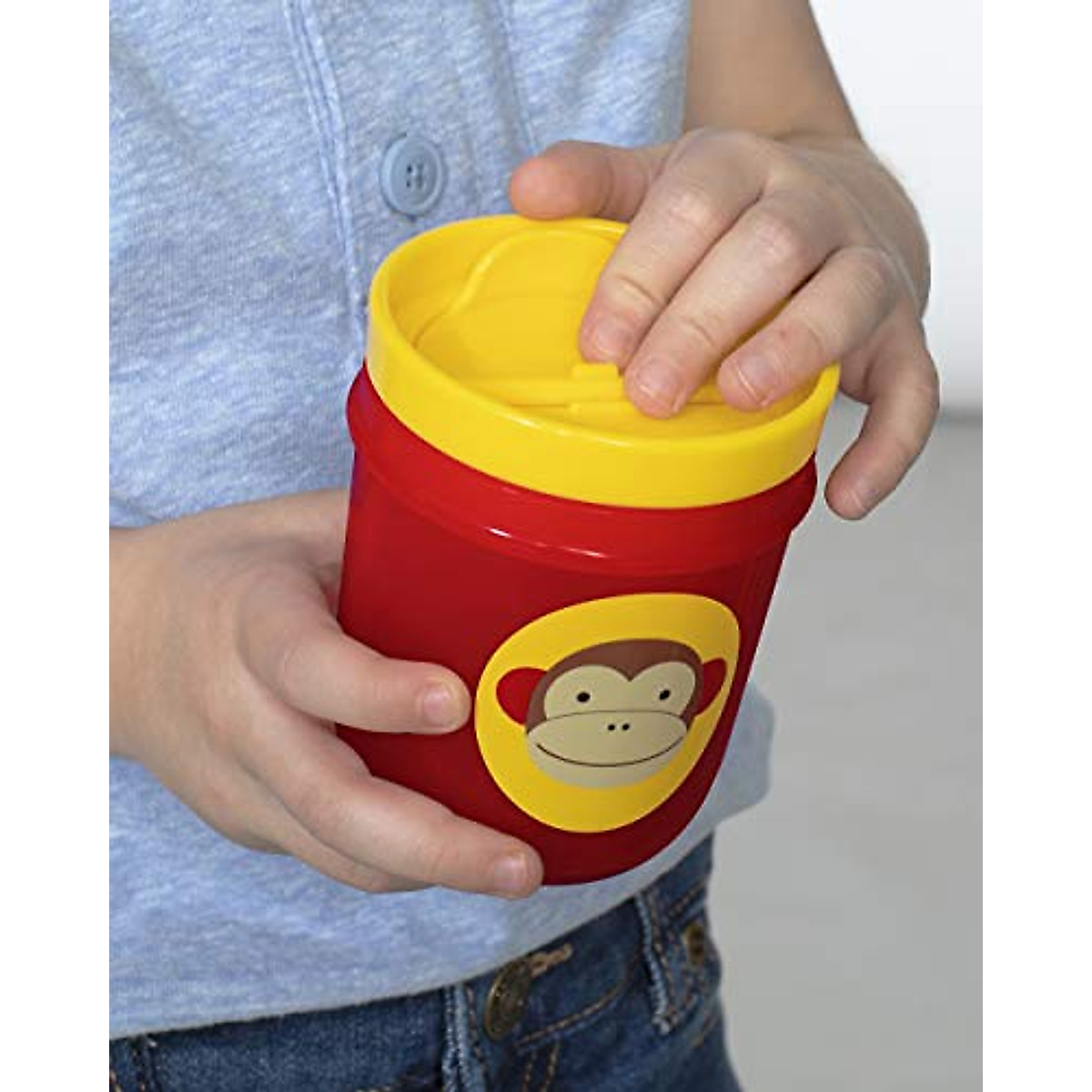 Skip Hop Toddler Sippy Cup, Zoo Tumbler Cups, 2 Pack, Monkey/Dog