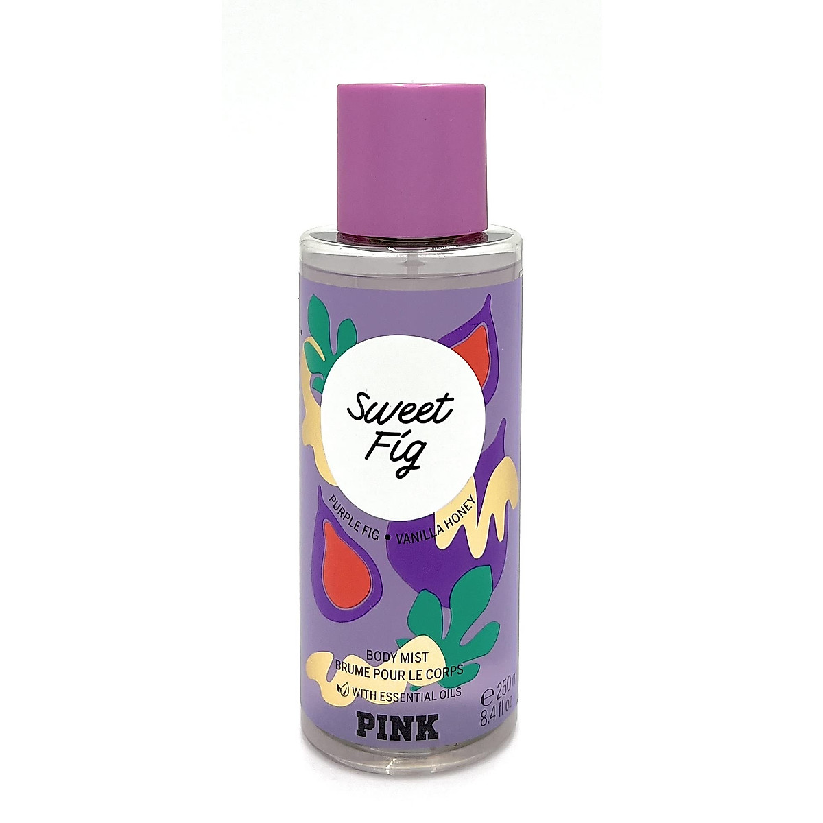 Victoria's Secret Pink Fragrance Mist Sweet Fig, Purple, 8.40 Fl Oz (Pack of 1), 10.0 ounces, Count : 1