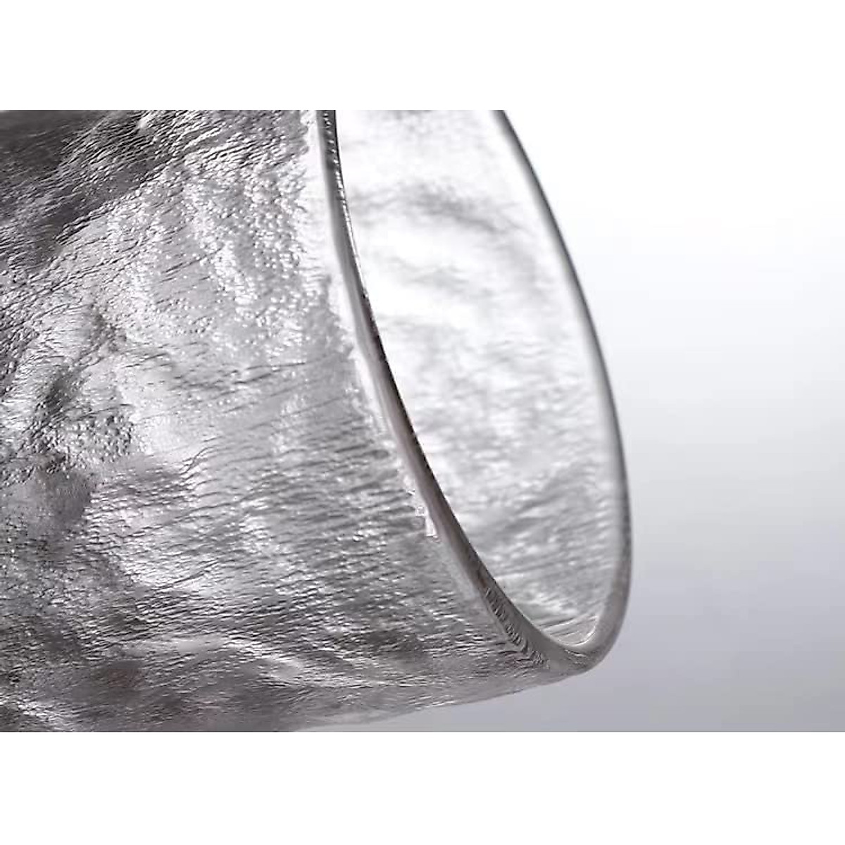 Drop-proof glacier pattern embossed glass frosted rock cups minimalist wind high value cold drinks juice beer glasses transparent crystal cups suitable for home office restaurant picnic (5.4in*3in)