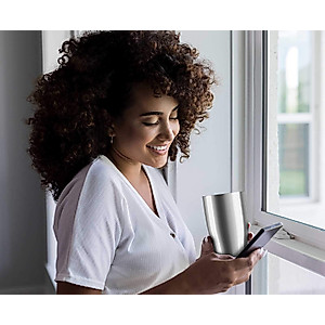 XccMe 30 oz Stainless Steel Tumbler with Lid,6 Pack Double Wall Vacuum Insulated Travel Mug, Durable Insulated Tumbler for Gift, Coffee, Tea, Beverages (Silver 6)