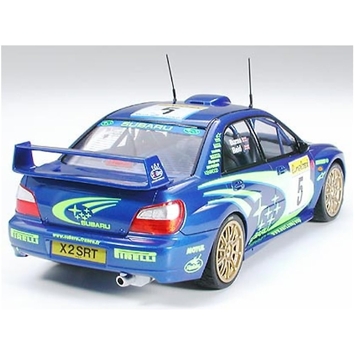 Tamiya Subaru Vehicle 300024240 Impreza WRC 2001 Car Model Kit 1:24, Multicoloured, 183.5 mm Length
