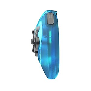 Retro-Bit Official Sega Genesis Bluetooth Controller 8-Button Arcade Pad for Nintendo Switch, Android, PC, Mac, Steam (Clear Blue)