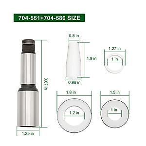 Piston Pump Repair Kit Piston Rod 704-586 704-551 Replacement for Titan Impact 440 540 640 airless Sprayer