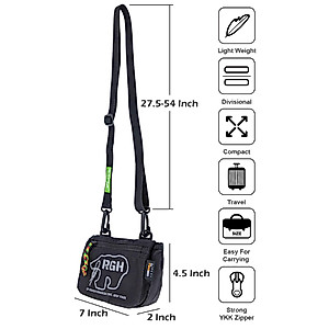 Rough Enough Small Black Crossbody Purse Cellphone Wallet Insert for Womens Teen Girls Travel