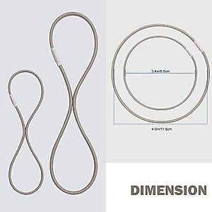 Boseen Universal Elastic Bands Replacement, Anti-Aging Rubber Ring for Microphone Shock Mount Holder Clamp Clip, Set of 4 (Gray)