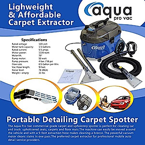 Aqua Pro Vac Carpet & Upholstery Vacuum Cleaner