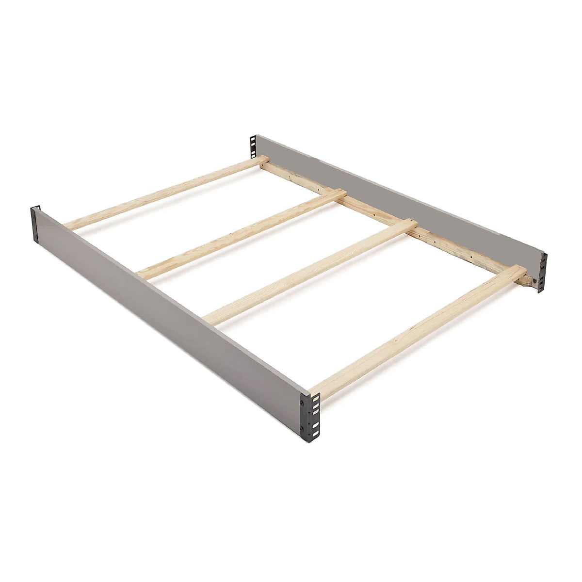 Full Size Conversion Kit Bed Rails for Canton Deluxe Crib by Delta Children - #0050 (Grey - 026)