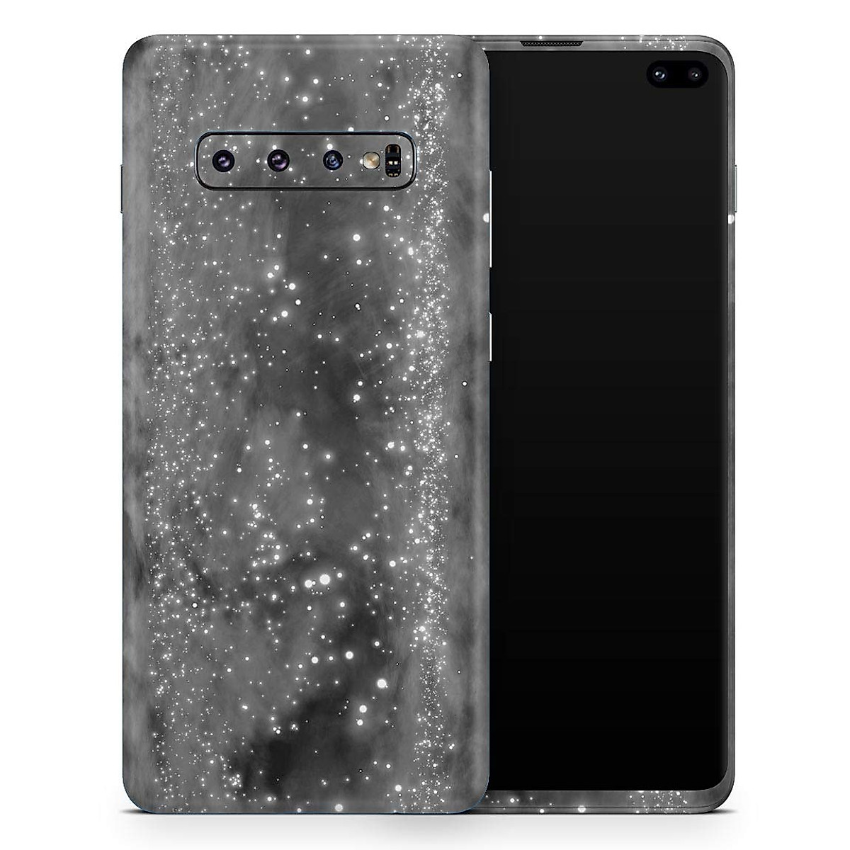 DesignSkinz Glowing Grayscale Orbs of Light Protective Vinyl Decal Wrap Skin Cover Compatible with The Samsung Galaxy S20 (Screen Trim & Back Glass Skin)
