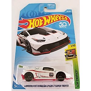 Hot Wheels 2018 50th Anniversary HW Exotics Lamborghini Huracan LP 620-2 Super Trofeo 150/365, White