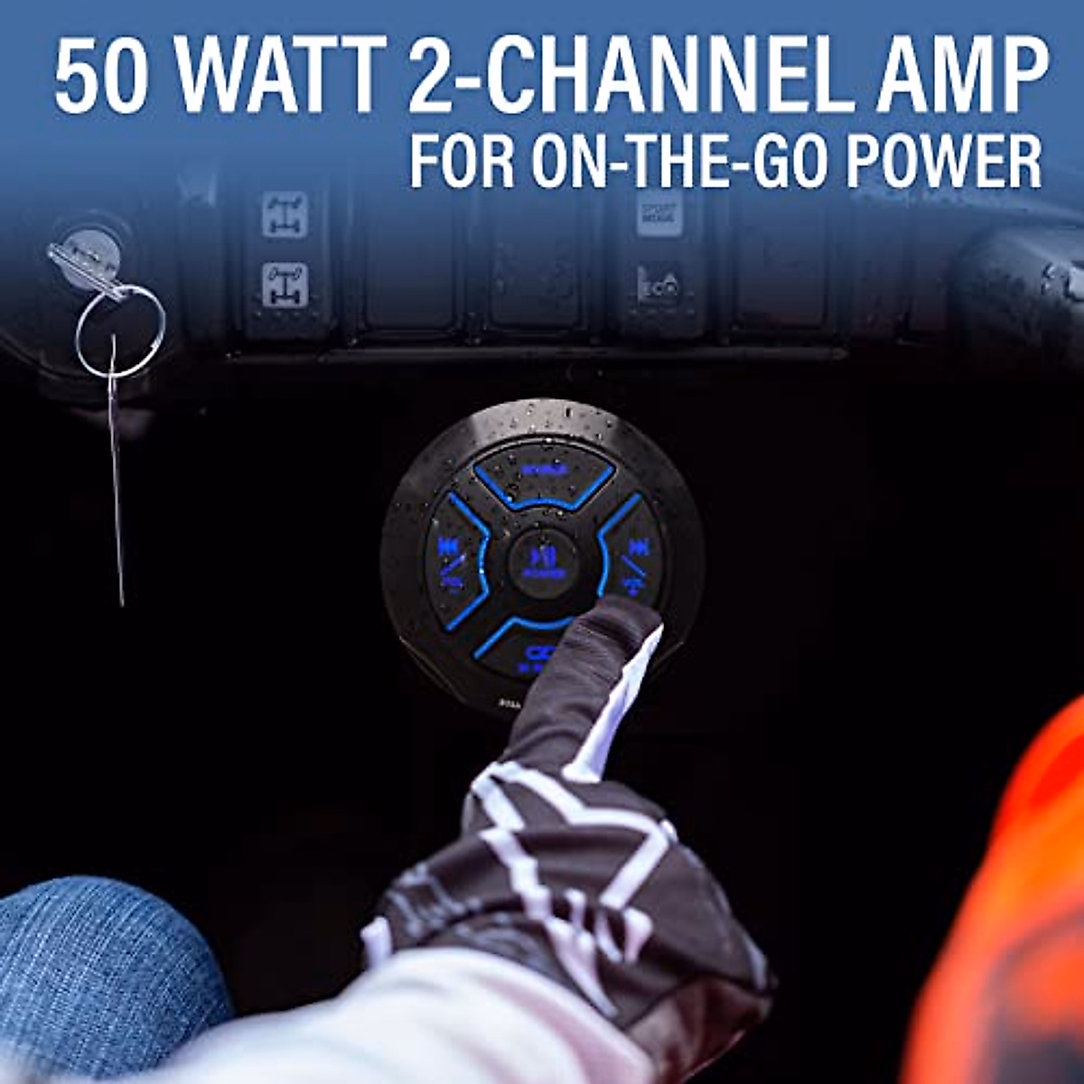 BOSS Audio Systems MGR150B Marine Gauge Bluetooth Receiver, Weatherproof, USB Port, No CD Player