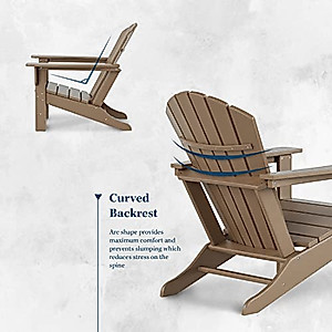 WestinTrends Dylan Outdoor Adirondack Chair (Set of 2) Pacific Blue