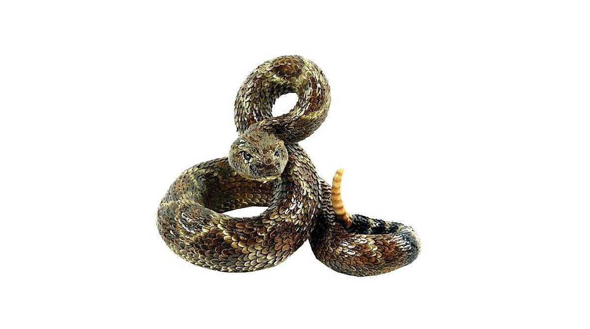 Michael Carr's Lifesize Rattlesnake Figurine for Gardens