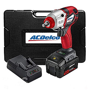 ACDelco ARI20138A1-3M P20 Series 20V Cordless Li-ion 3/8” 430 ft-lbs. Heavy Duty Brushless Impact Wrench Tool Kit with Carrying Case