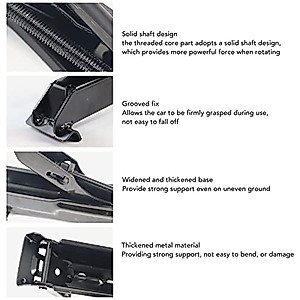 Auto Parts,Hand Crank Jack 1.7 Ton Capacity Tire Raised Lifting Jack Stabilizer Leveling Jacks