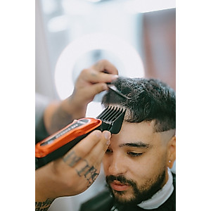 Supreme Trimmer 2-in-1 Pro Clipper & DLC T-Shaper Combo | Professional Beard Trimmer ST5215 & Hair Clipper STC5030 Barber Kit | Red