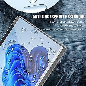 ZenRich Bundle for Surface Pro 8: 2-Pack Tempered Glass Screen Protectors with Anti-Glare& Rugged Full-Body Case with Rotatable Kickstand and Hand Strap