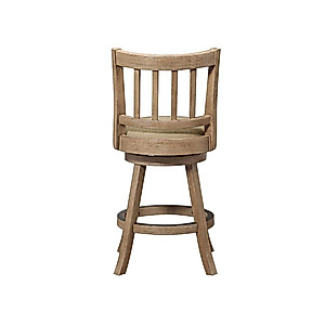 Boraam Sheldon Counter Height Stool, 24-Inch, 1-Pack, Driftwood Wire-Brush and Oatmeal