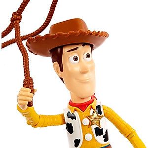 Toy Story 4 25th Anniversary Woody Figure in True to Movie Scale with Guitar, Lasso, Kite for Creative Play, Highly Posable, Collectible Adult and Kids Birthday Gift Ages 3 and Up