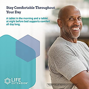 Life Extension Comfort MAX – Honokiol and Pea Supplement for Inflammation Management, Nerve Support and Discomfort Relief – Gluten-Free, Non-GMO, Vegetarian - 30 AM and 30 PM Tablets