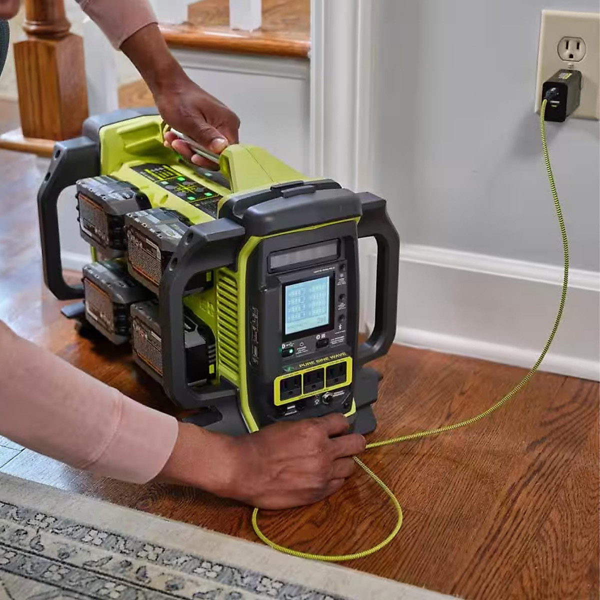 Buho 18-Volt Power Station Bundle Accessory Kit, Ryobi Battery Inverter and 8-Port Charger, and Additional USB Cable - Power Solution for Camping, Emergencies, Job Sites, Recreation, Tailgating