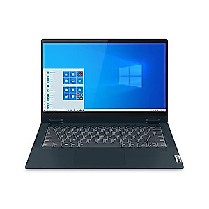 Lenovo IdeaPad Flex 5 14" FHD 2-in-1 Touchscreen Laptop, AMD Ryzen 3 5300U (up to 3.80 GHz), 4GB RAM, 256GB PCIe SSD, Webcam HDMI Blue Win10 S