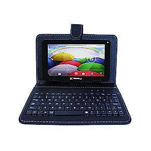 LINSAY 7" 2GB RAM 32GB Android 12 Tablet with Black Keyboard