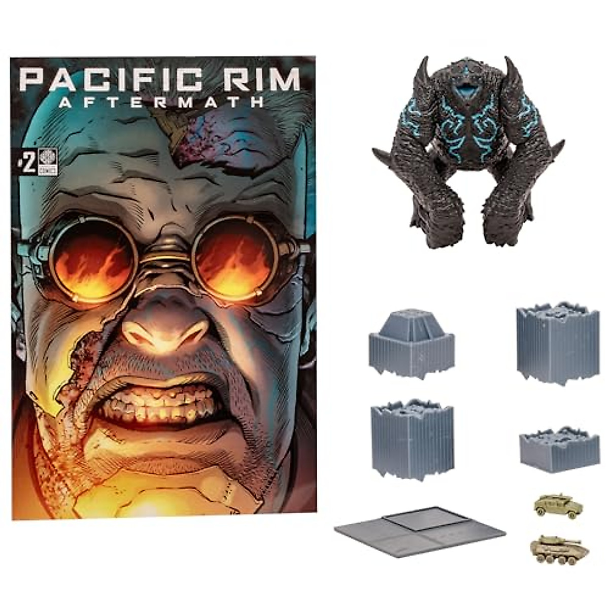 Pacific Rim McFarlane Toys Leatherback (Kaiju) 4" Scale Figure Playset with Comic
