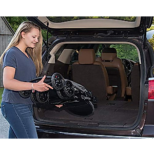 Pet Gear Happy Trails Lite Pet Stroller for Cats/Dogs, Zipper Entry, Easy Fold with Removable Liner, Safety Tether, Storage Basket