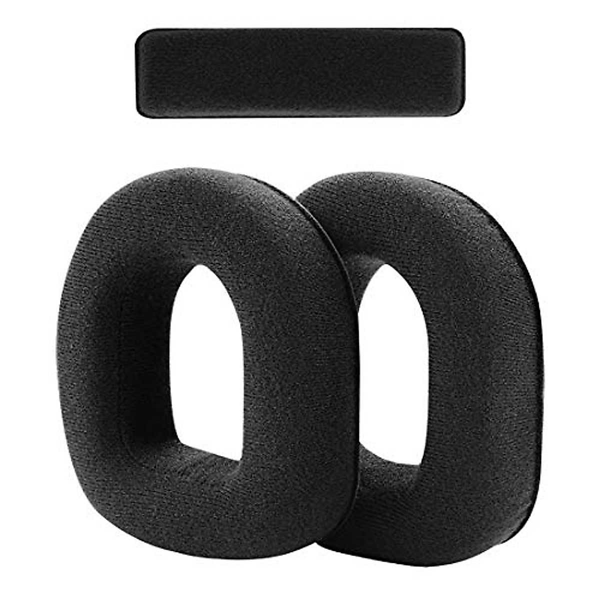 Geekria Earpad + Headband Compatible with Astro A10 Headphone Replacement Ear Pad + Headband Pad/Ear Cushion + Headband Cushion Repair Parts Suit (Black)