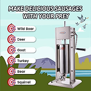Hakka 7Lb/3L Sausage Stuffers and Vertical Sausage Makers
