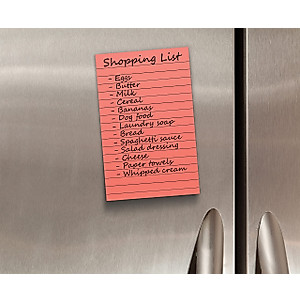 Lined Sticky Notes, 4 x 6, 10 Pack, 500 Sheets (50/Pad), Self Stick Notes with Lines, 6 Bright Assorted Colors, by Better Office Products, Post Memos, Strong Adhesive, 10 Pads