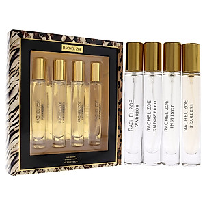 RACHEL ZOE Perfume Gift Set - Travel Size Perfume, Eau de Parfum for Women - Collection of Four Unique Fragrances - Ideal Gift Set for Women - 4 pc