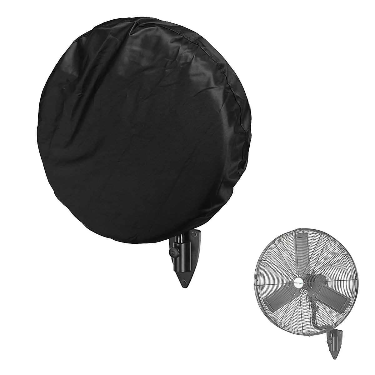 Sobana Wall Mount Fan Cover,Suitable for 18-20 Inch Industrial Fan and Pedestal Fan,Waterproof Dust Proof Proof Anti-UV Outdoor Fan Covers,Black