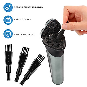 Electric Shaver Cleaning Brush 16 PCS Mens Razor Brush Double-Headed Trimmer Brush Cleaner for Beard Hair Trimmer, Hair Clipper, Razor, Barber, Electric Shaver