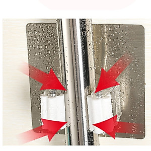 melupa Wall Mount Mop and Broom Holder Wall Mounted Broom Organizer Laundry Room Home Garden Garage Storage and Organization Rack Hangers (A)