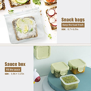 DearHomie 30 PCs Bento Box Upgrade Japanese Lunch Box Kit,3 Layer Stackable Leakproof Lunch Box Containers with Accessories,Wheat Straw Bento Lunch Box for Kids and Adults