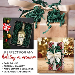 MagicWater Supply Crinkle Cut Paper Shred Filler (1 LB) for Gift Wrapping & Basket Filling - Forest Green