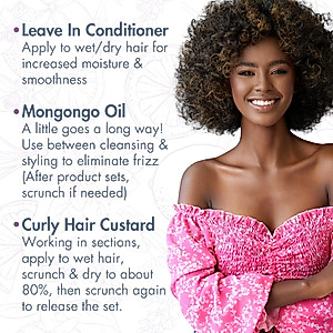 MopTop Curly Hair Bundle: Moisturizing Leave-In Conditioner with Mongongo Oil, Defining Lightweight Curl Gel for Wavy and Curly Hair Routine, Women's Haircare
