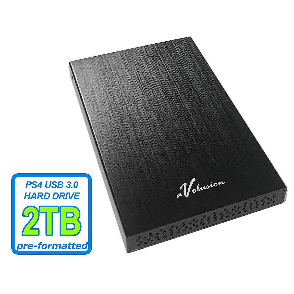Avolusion HD250U3 2TB USB 3.0 Portable External Gaming Hard Drive (for PS4, Pre-Formatted) - 2 Year Warranty