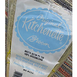 The Original Kitchenette Broom - CASE of 12 Lightweight Brooms - Made in America with BroomcornQ