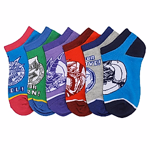 Yu-Gi-Oh! 6-Pair Youth Ankle Socks