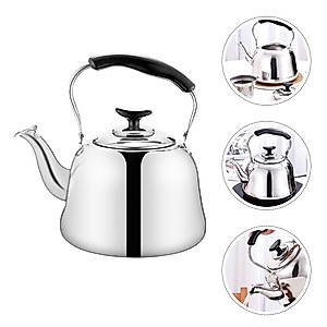 UPKOCH Whistling Tea Kettle Kitchen Tea Boiler Home Supply Kitchen Water Boiler Stovetop Water Boiler Whistling Water Pot Whistling Water Boiler Handle Stainless Steel Kettle