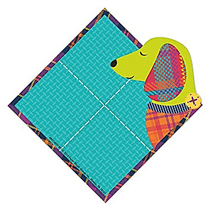 Eureka Multicolor Plaid Dog Themed Square Bulletin Board and Classroom Decorations, 36pcs, 5.5'' x 5.5''