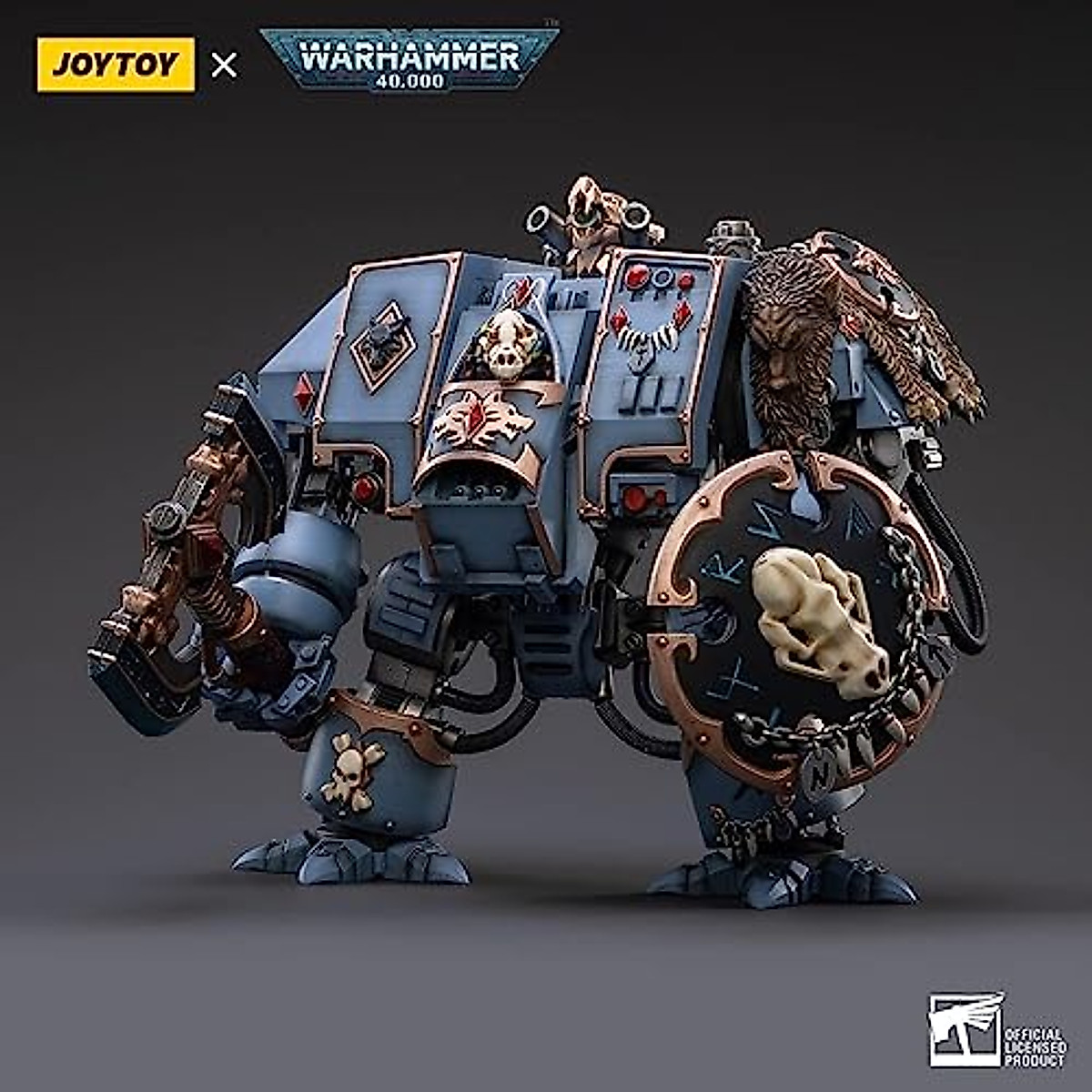 HiPlay JoyToy × Warhammer 40K Officially Licensed 1/18 Scale Science-Fiction Action Figures Full Set Series -Space Marines Space Wolves Venerable Dreadnought Brother Hvor
