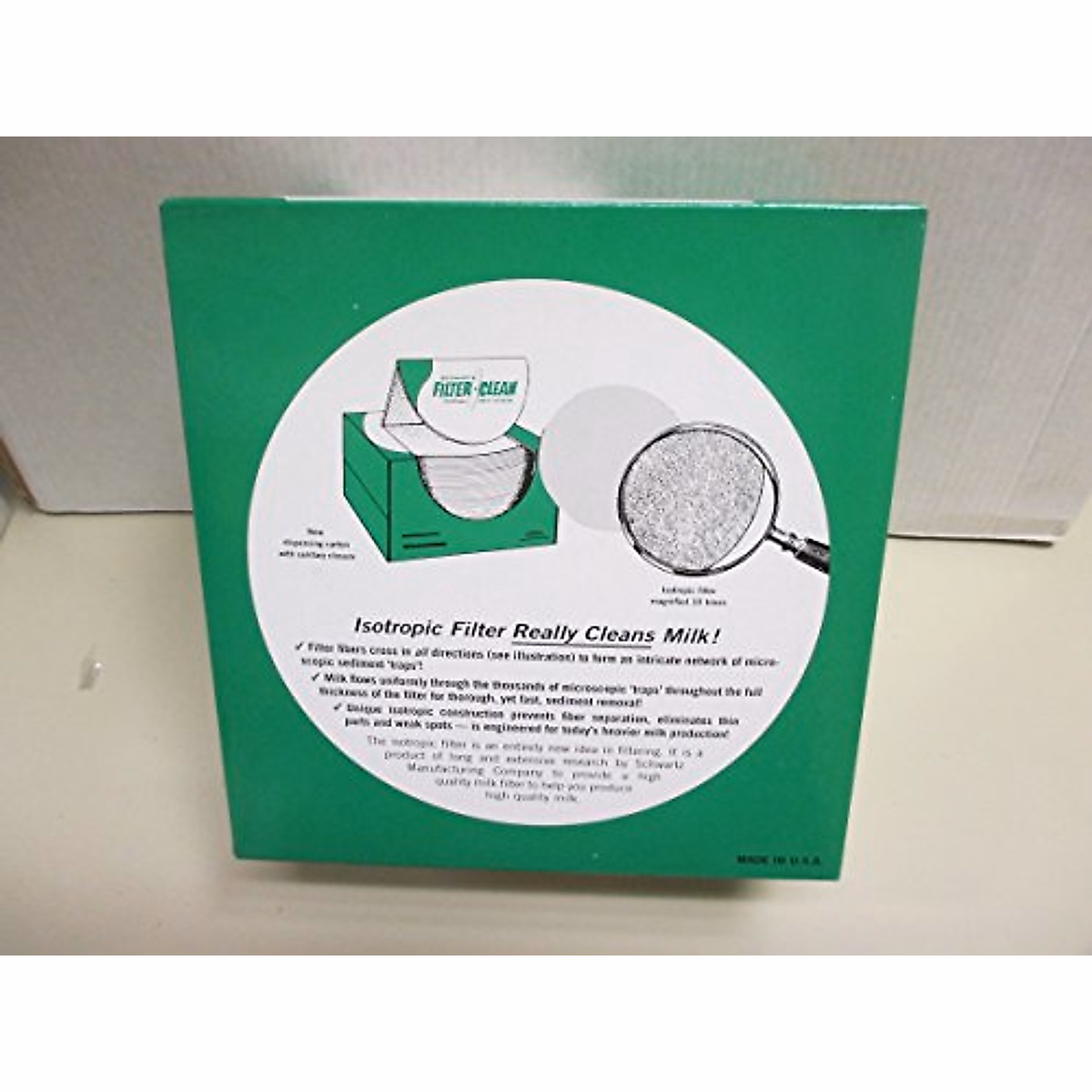 Schwartz Filter Disks 6.5" 100 Count Box Non-Gauze Milk Filters