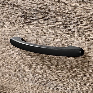 South Shore Axess Desk with Keyboard Tray-Weathered Oak