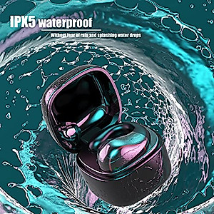 Open Ear Headphones air Conduction Headphones Bluetooth Workout Headphones Open Ear Earbuds for Sports Running Headphones Exercise Around Ear (Single Ear Black)