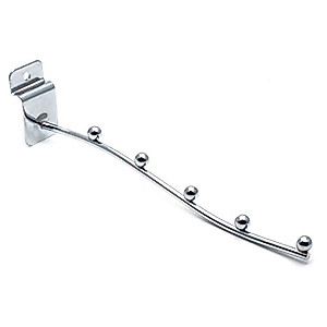 Sscon 5pcs Wall Mount Clothes Hanger Coat Rack Garment Diaplay Hook Clothing Hanging System Closet Storage Organizer 7.87"/20cm Long